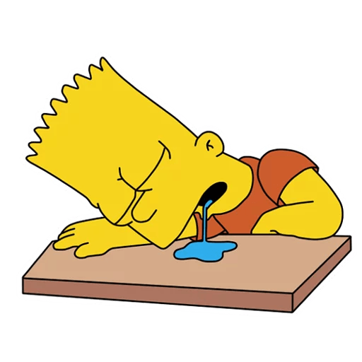bart-simpson-DROOL Sticker - Pro Sport Stickers